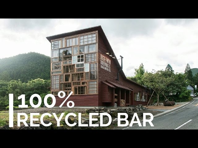 Japanese pub made out of 100% recycled materials | DocumentaryTube