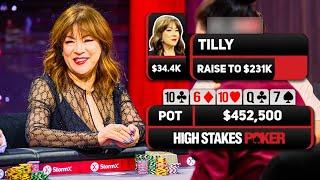 PokerTube - 📺 Jennifer Tilly Moves ALL-IN on High Stakes Poker vs ...
