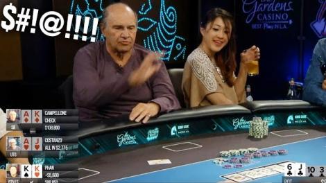PokerTube - 📺 Poker Night In America - ANGRY Player Can't Catch a Break!