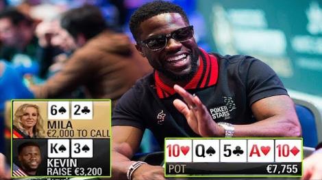 PokerTube - 📺 Kevin Hart wins $40,000 with King High!