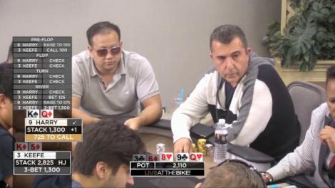 PokerTube - 📺 Live At The Bike Cash Game: Keefe vs Big Harry