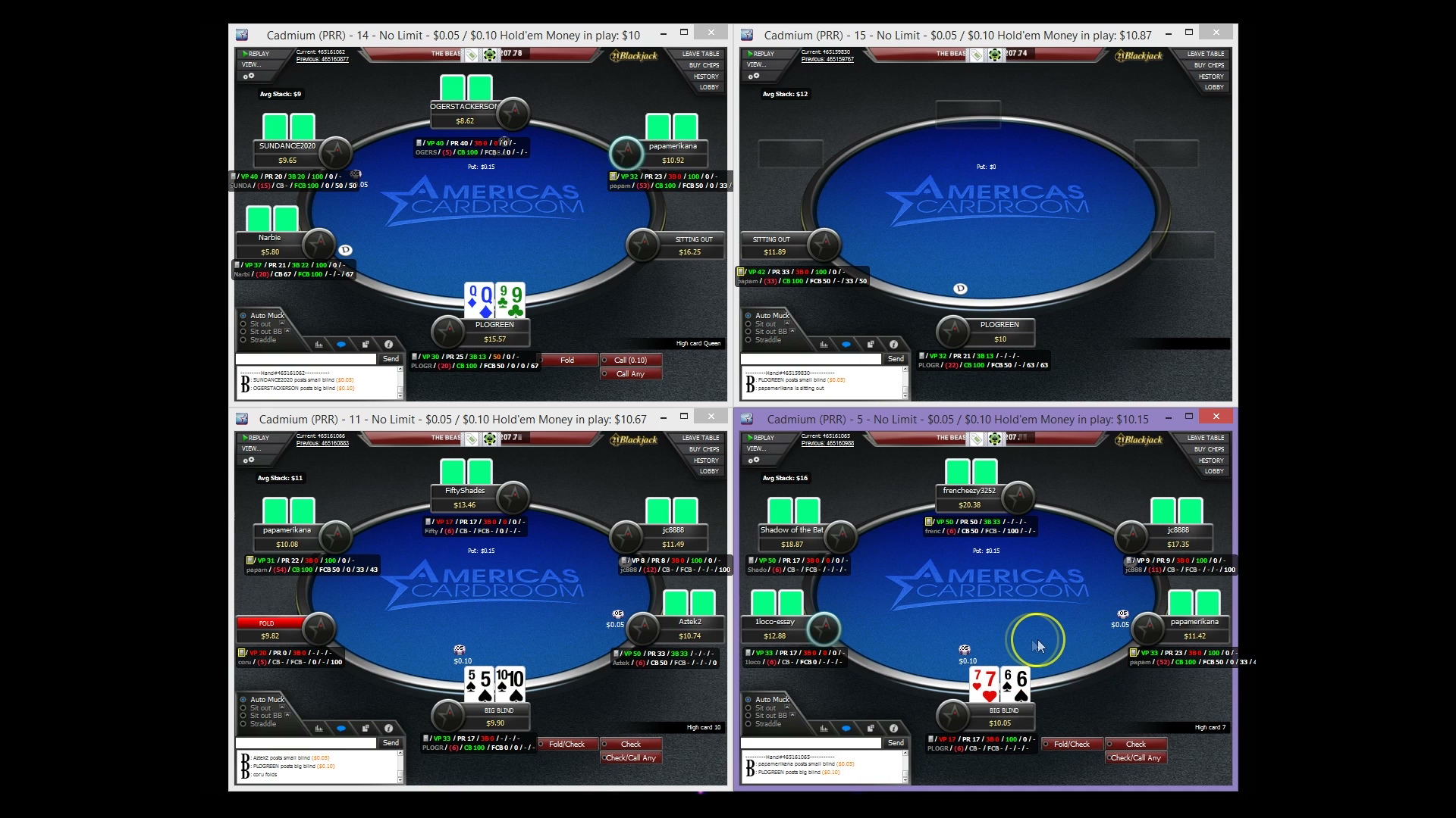 PokerVIP - 🎞️ Americas CardRoom $10nl Live Play Part 1/4 - Coaching Videos
