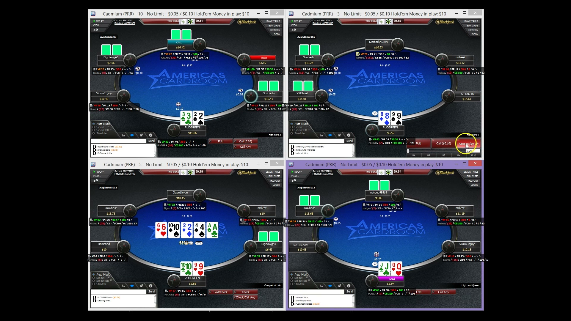 PokerVIP - 🎞️ Americas CardRoom $10nl Live Play Part 2/4 - Coaching Videos