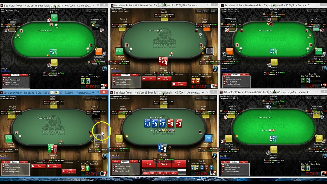 PokerVIP - 🎞️ Live Play Cash Poker - 6 Tables 100NL on BetVictor ...
